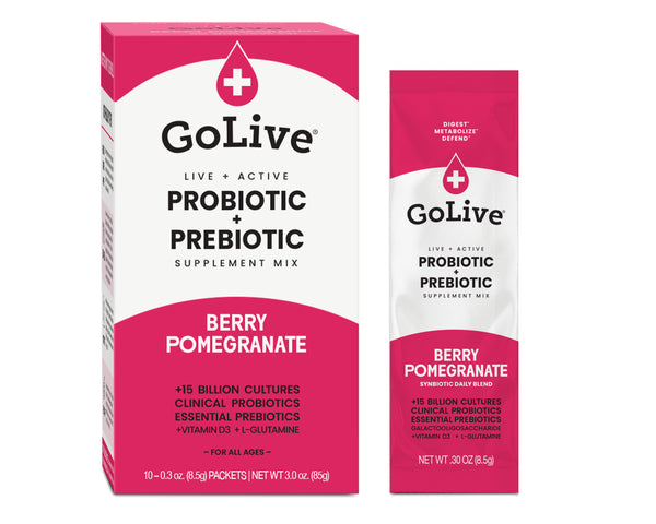 Berry Pomegranate Flavored Prebiotics Plus Probiotics Powder – The ...